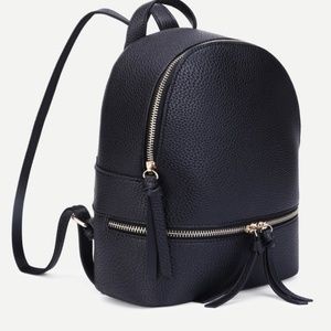Bags | Mini Faux Leather Backpack | Poshmark